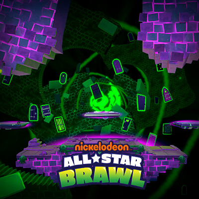 ArtStation - Nickelodeon All-Star Brawl | Ghost Zone Stage