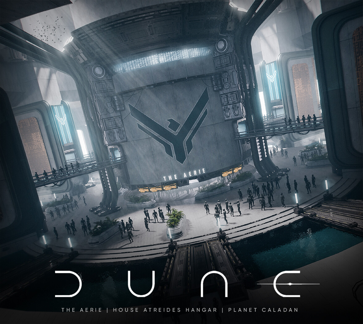 ArtStation - The Aerie | House Atreides Hangar | Planet Caladan