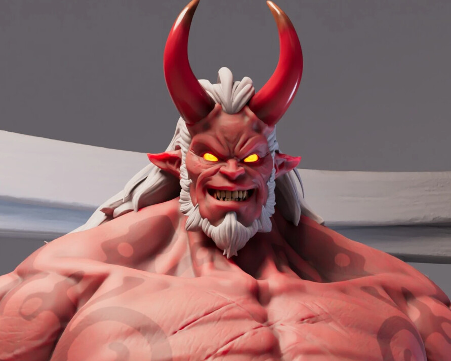 ArtStation - 3D Sculpt of Oni Deamon