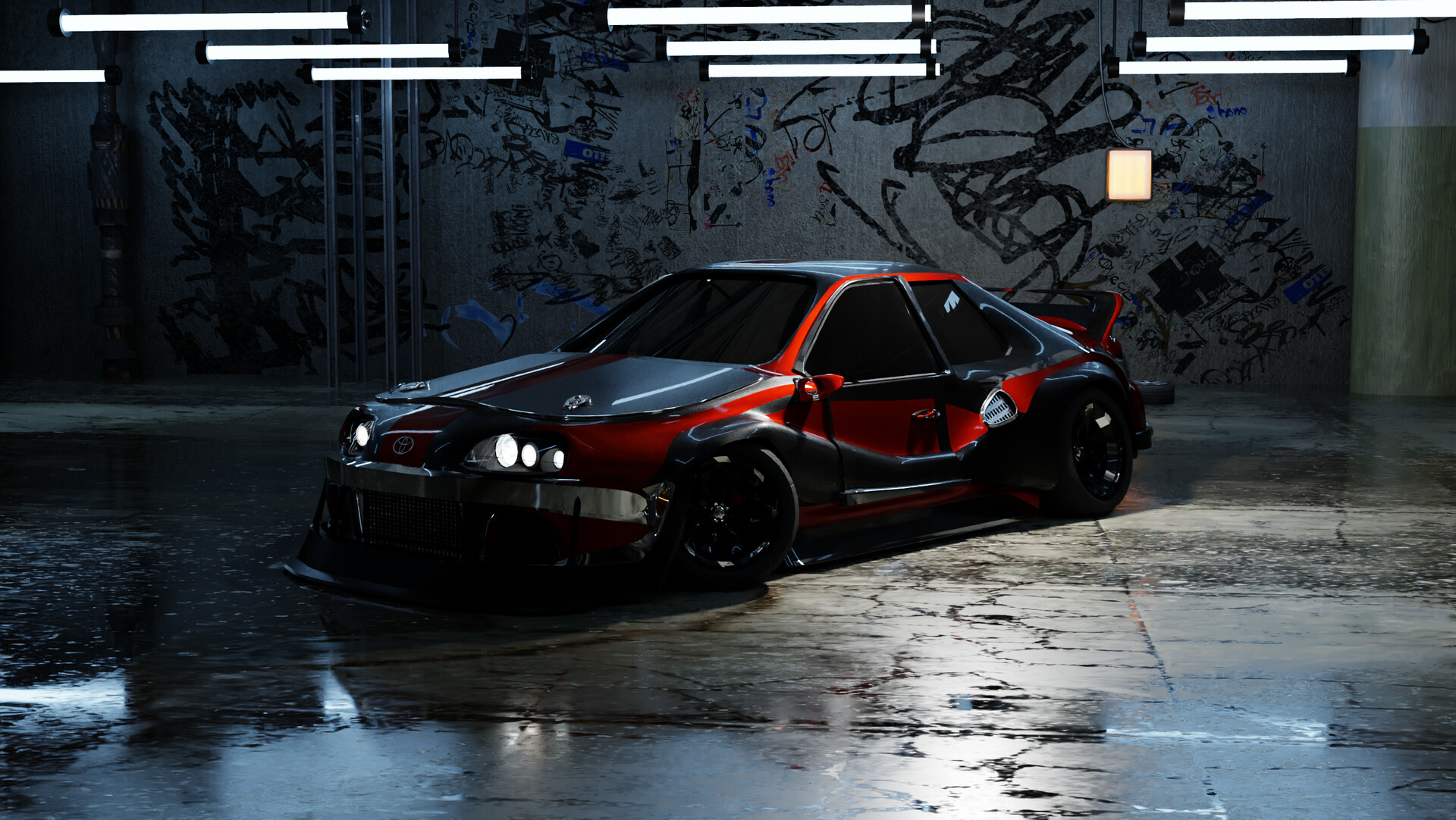 ArtStation - Toyota Supra MK4 "Red Cobra"