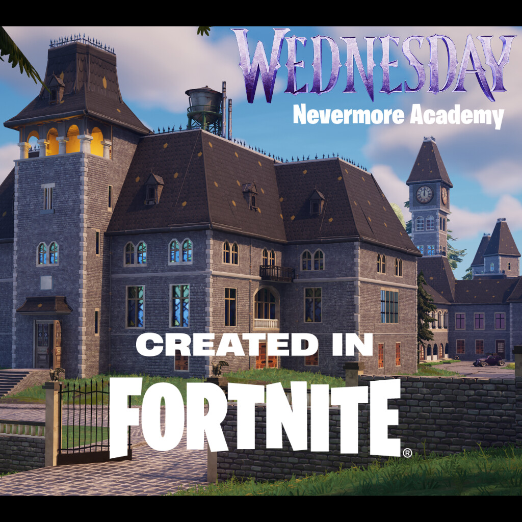 ArtStation - Nevermore Academy from 'Wednesday' – Fortnite Recreation ...