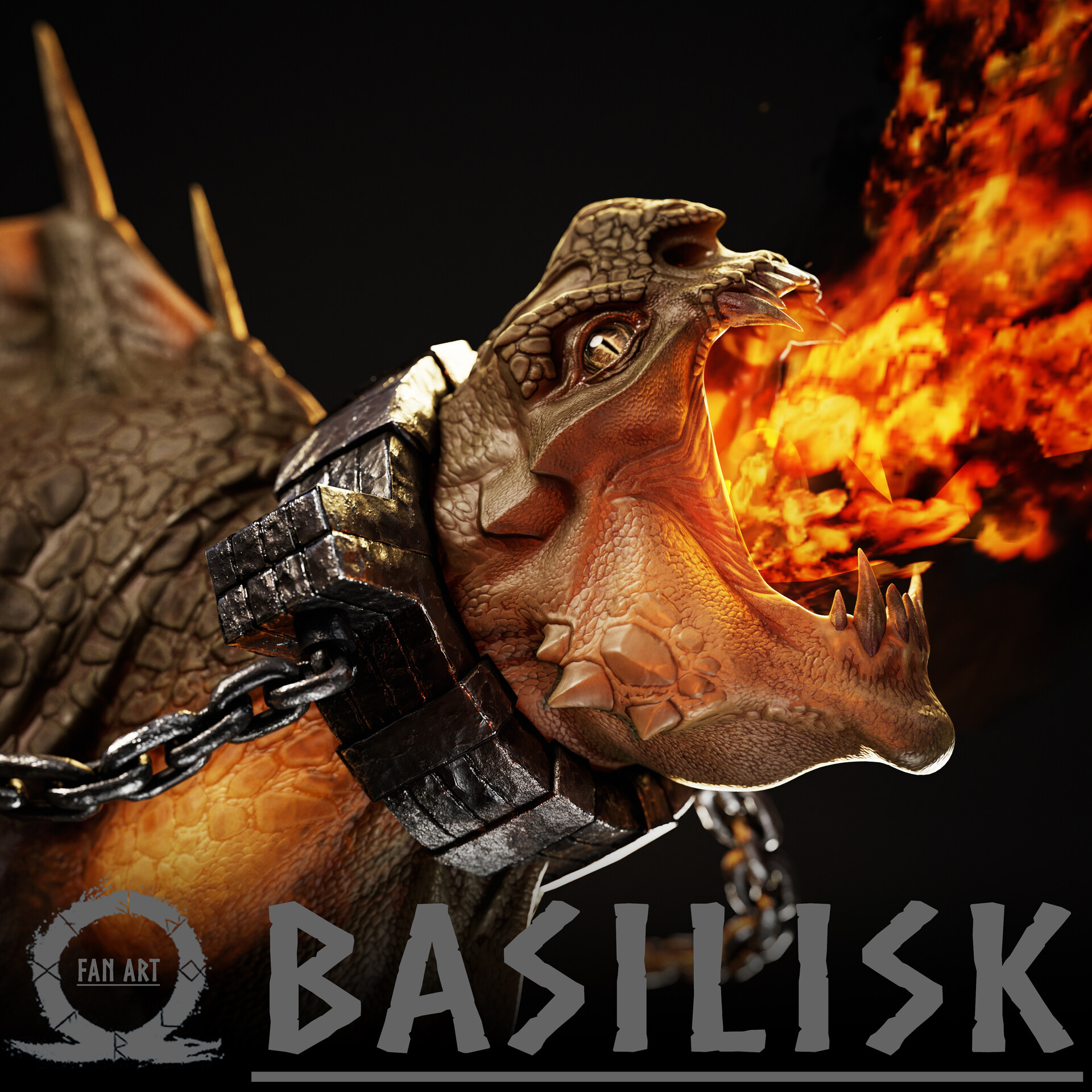 ArtStation - Basilisk- God of War Fan Art