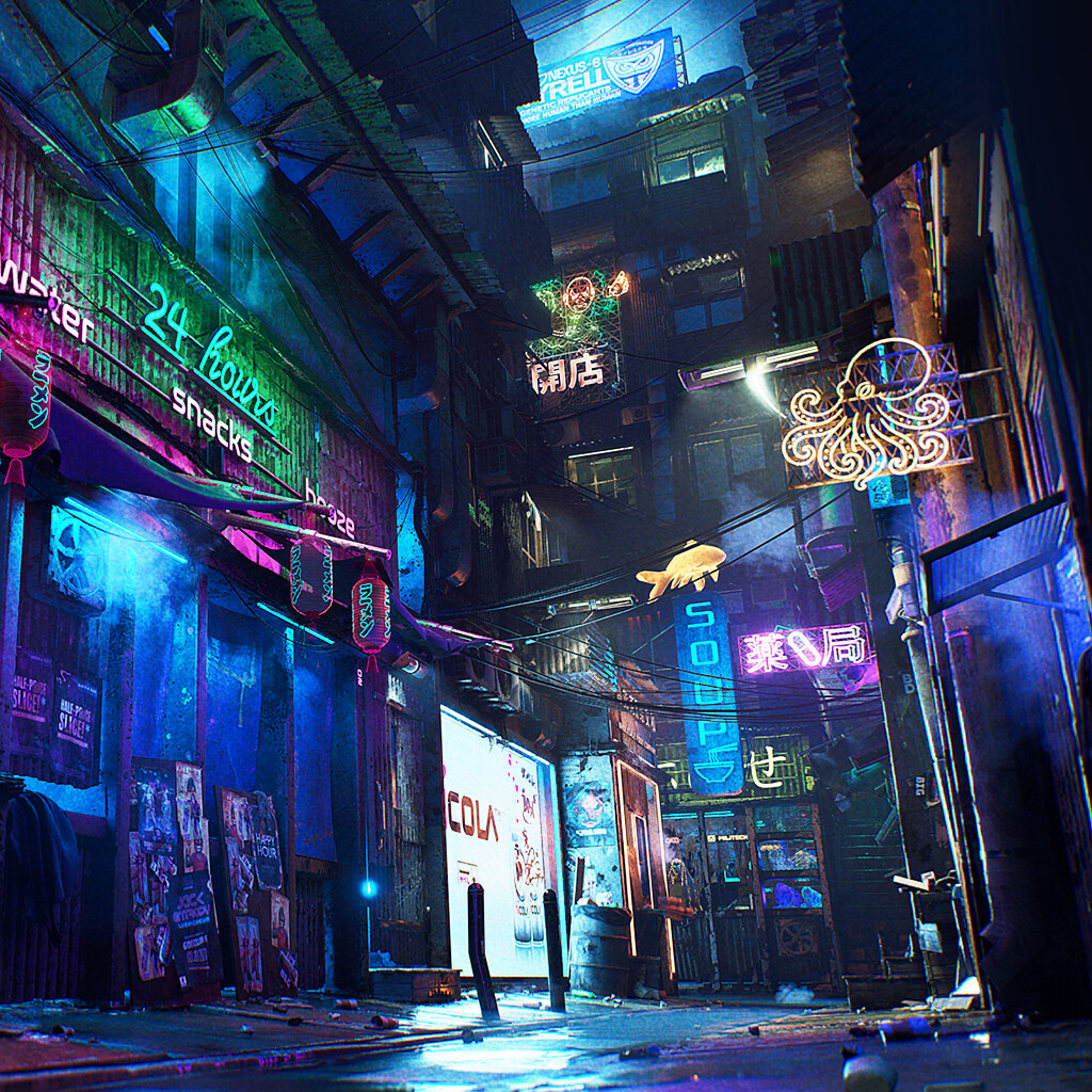 ArtStation - Cyberpunk Alley || Unreal Engine 5