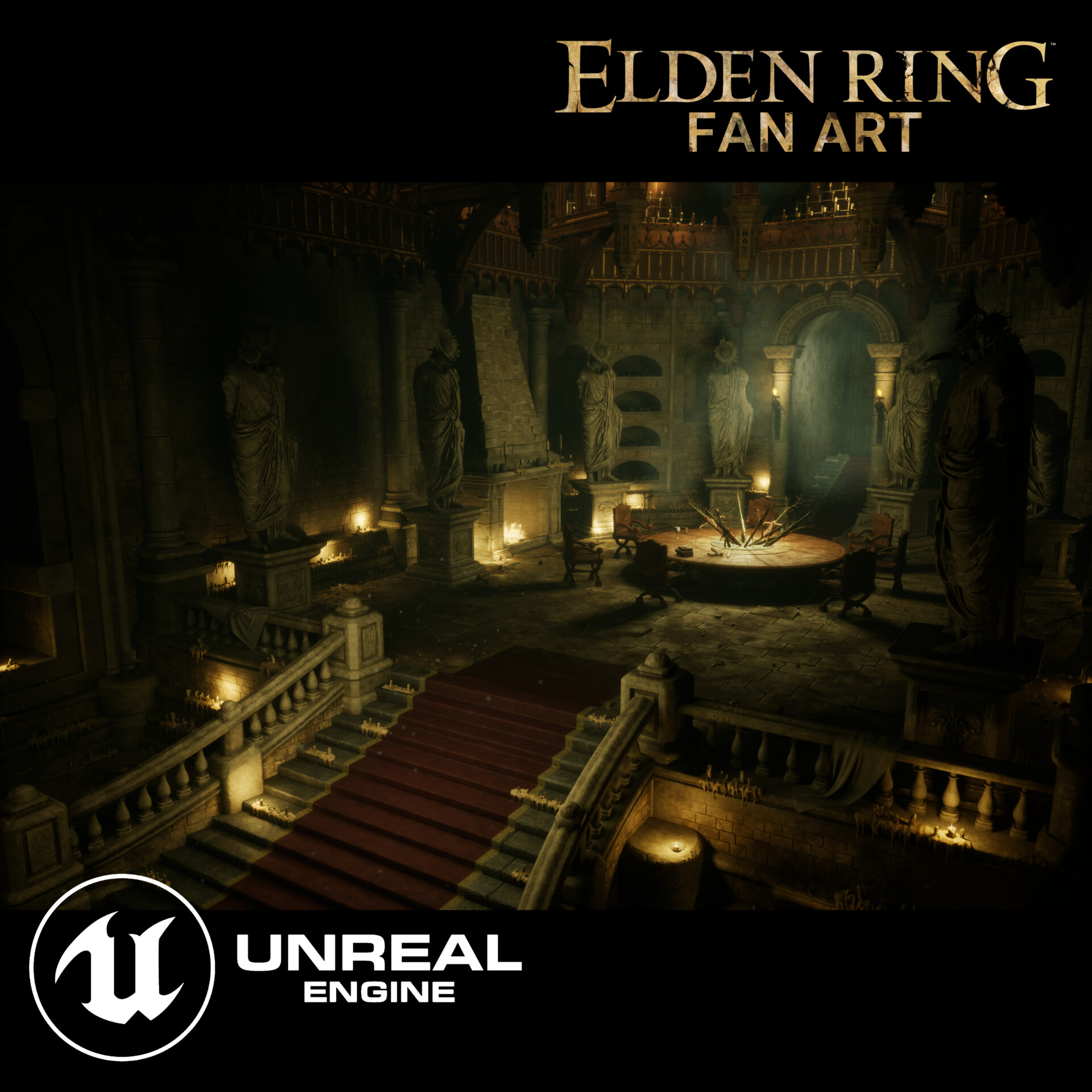ArtStation - Elden Ring: Roundtable Hold (fan art)