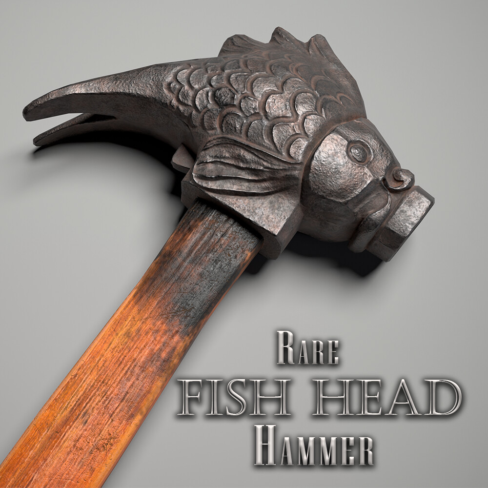 ArtStation - Rare Fish Head Hammer