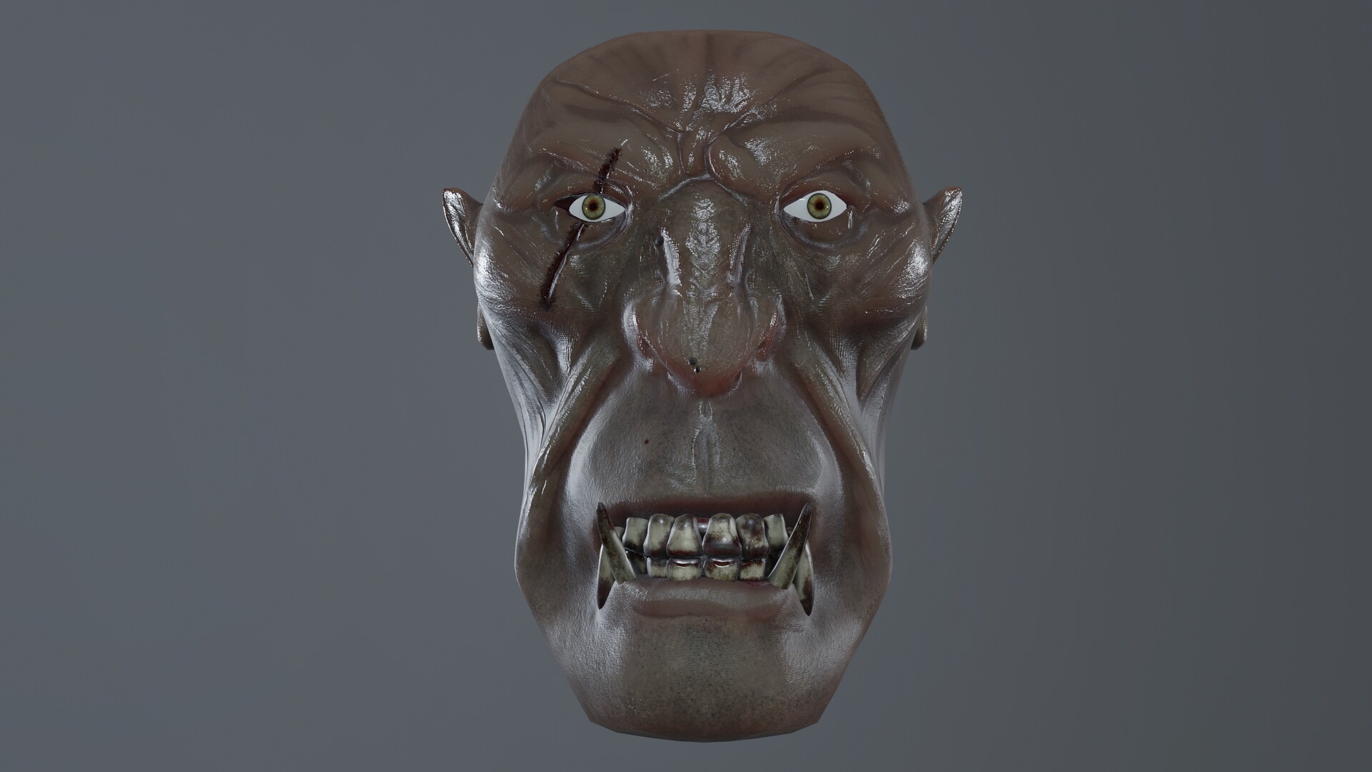 ArtStation - Real-Time Face Model | ZBrush Sculpt, TopoGun Retopo ...
