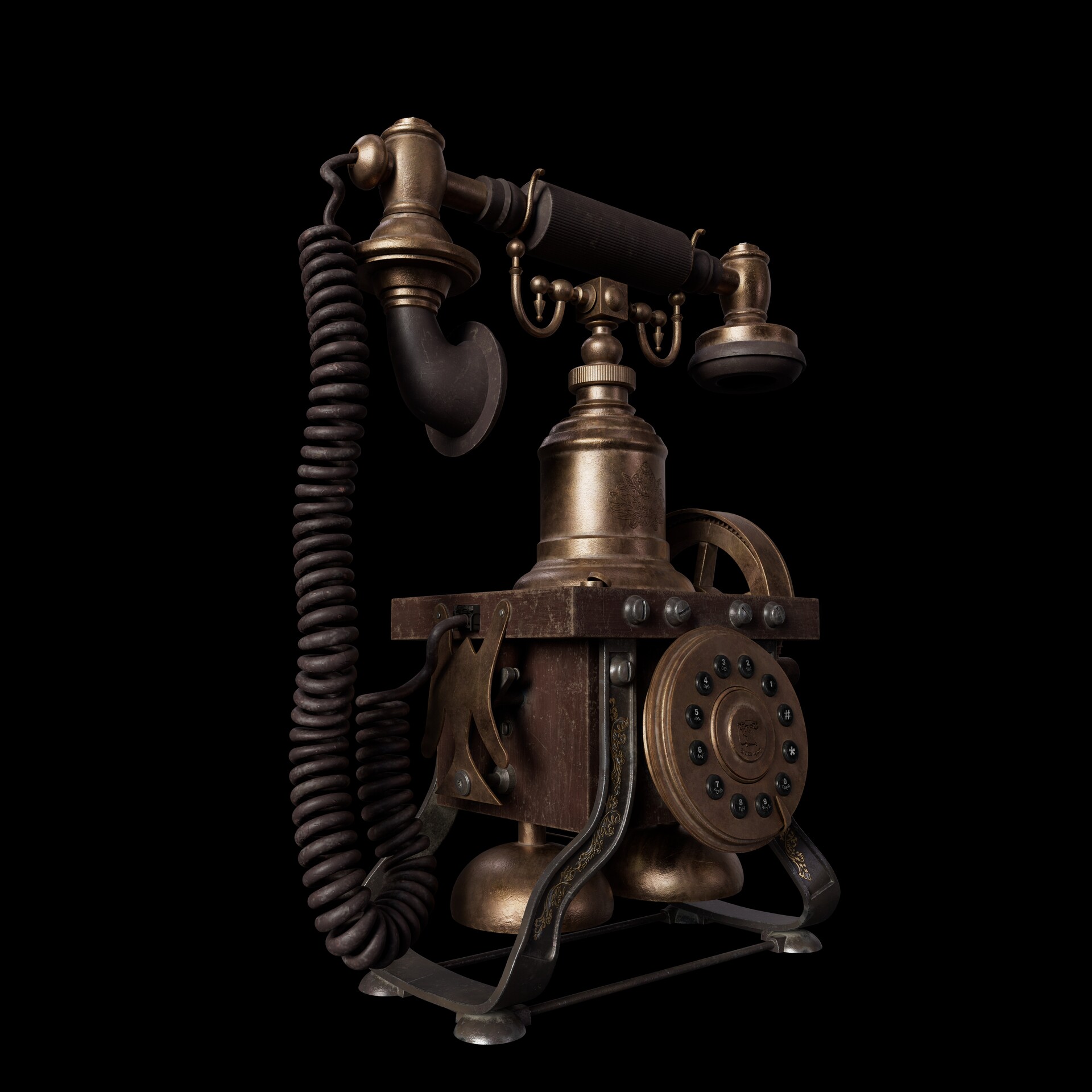 ArtStation - Vintage Phone-Retro 3D Model