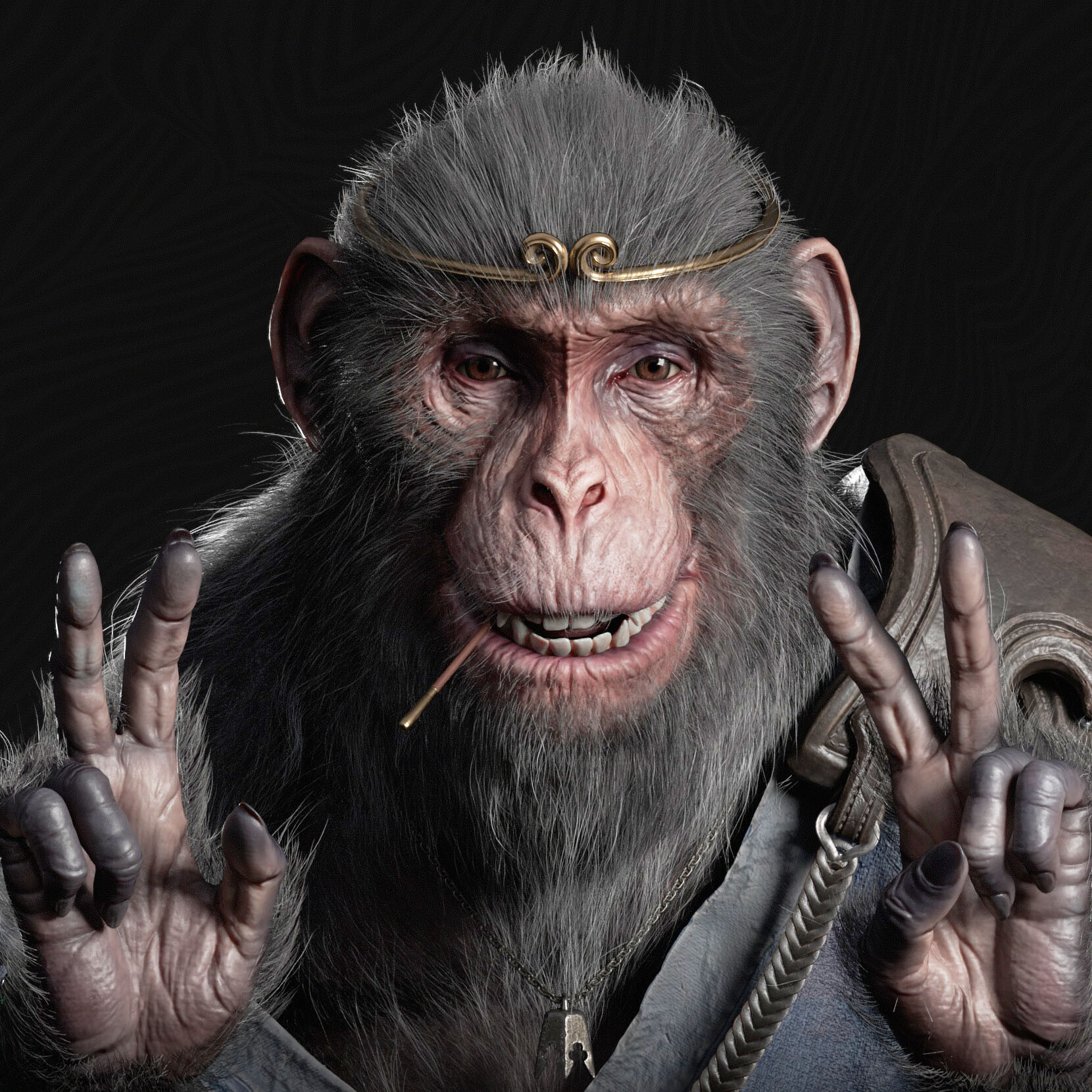 ArtStation - Little Monkey (Destiny Person)Black Myth FanArt