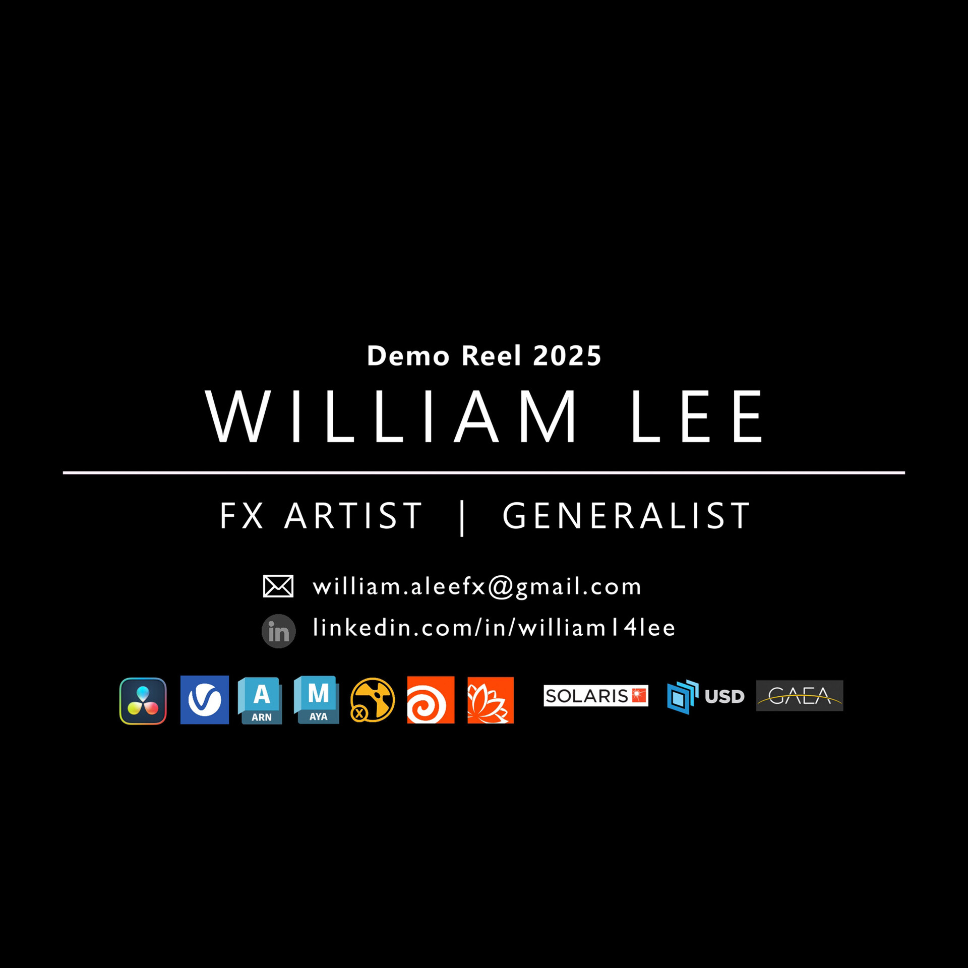 ArtStation - William Lee FX Demo Reel 2025