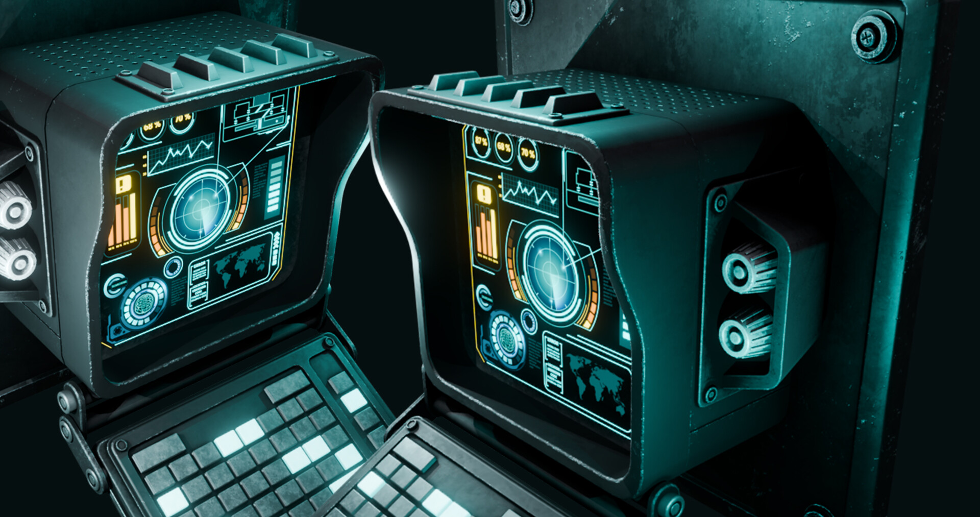 ArtStation - Fallout-inspired Wall Terminal PC