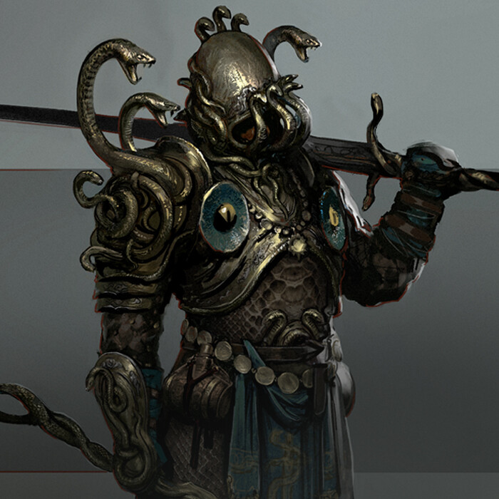 ArtStation - Snake knight