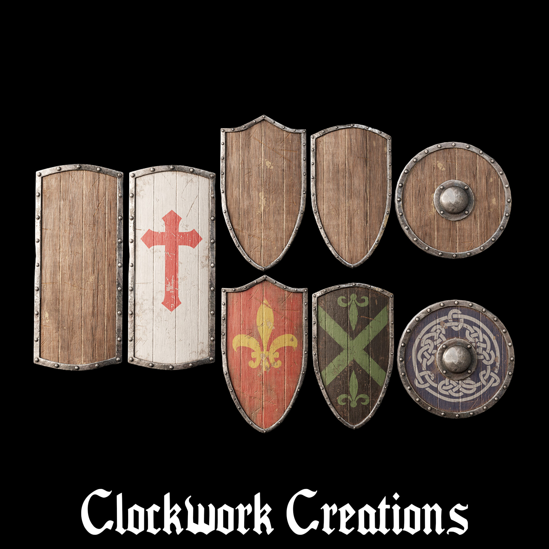 ArtStation - Medieval Shields Set