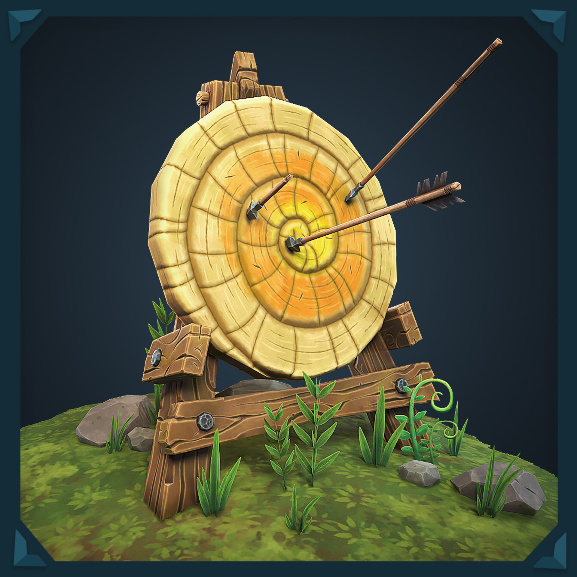 ArtStation - Stylized Archery Target