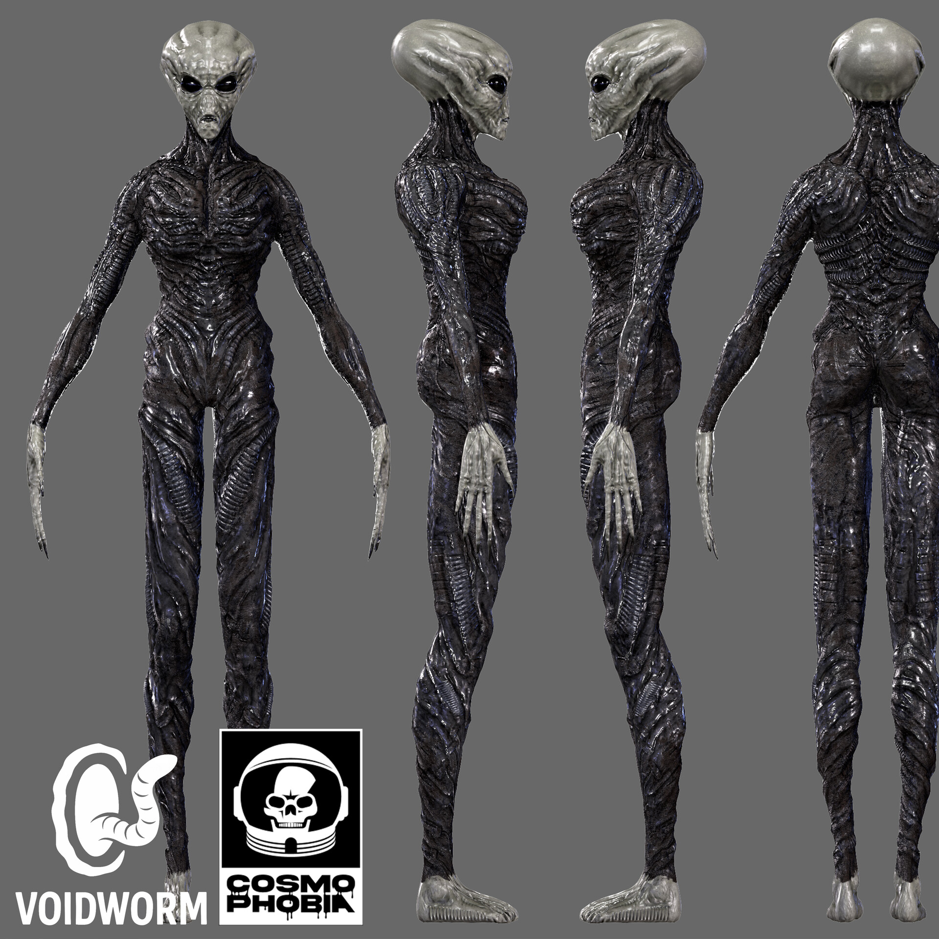 ArtStation - Gray Alien 3D Character | Voidworm LLC