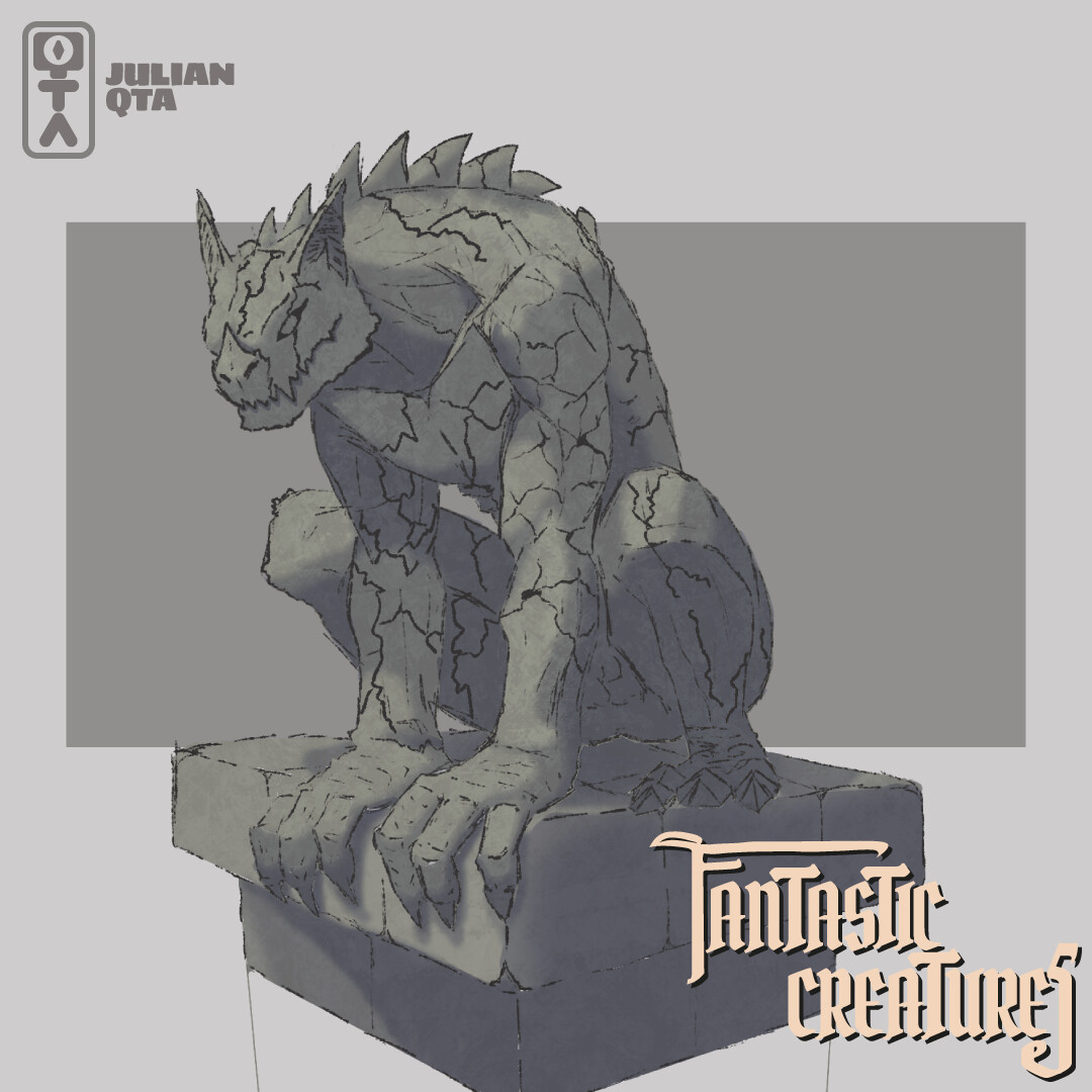 ArtStation - Stone Sentinel – Concept Art | Fantastic Creatures