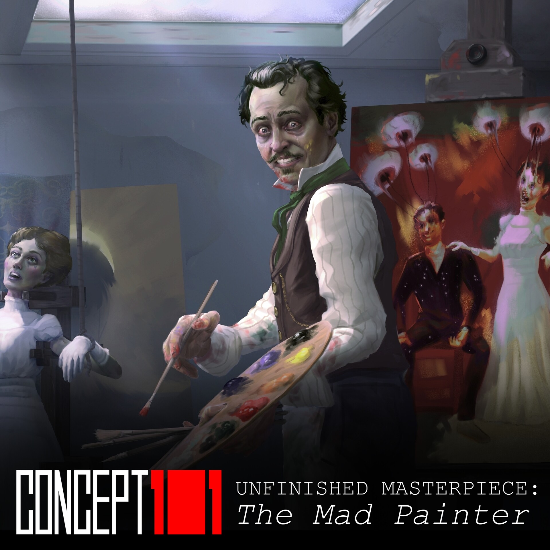 ArtStation - Unfinished Masterpiece: The Mad Painter