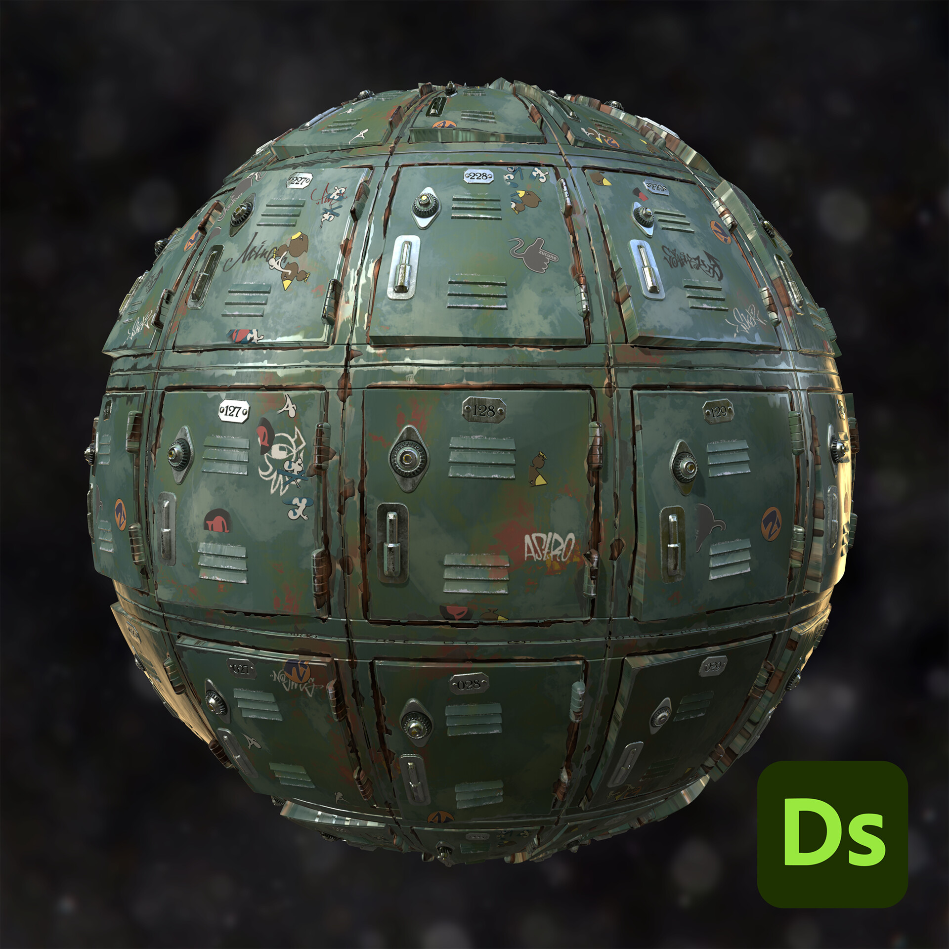 ArtStation - Stylized Cube Lockers