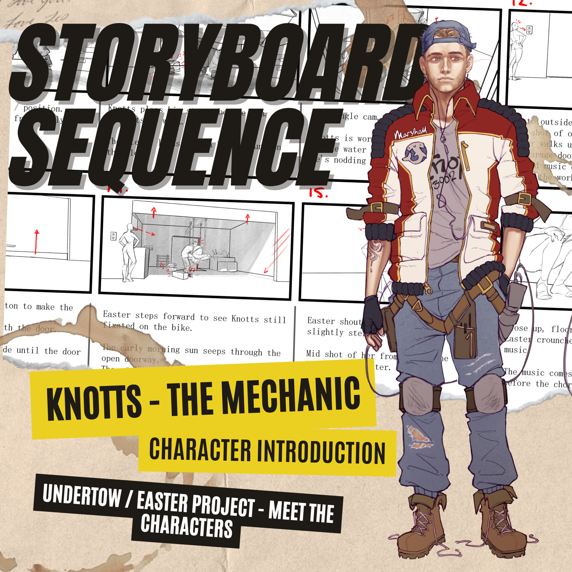 ArtStation - Mechanic Character Introduction Storyboard