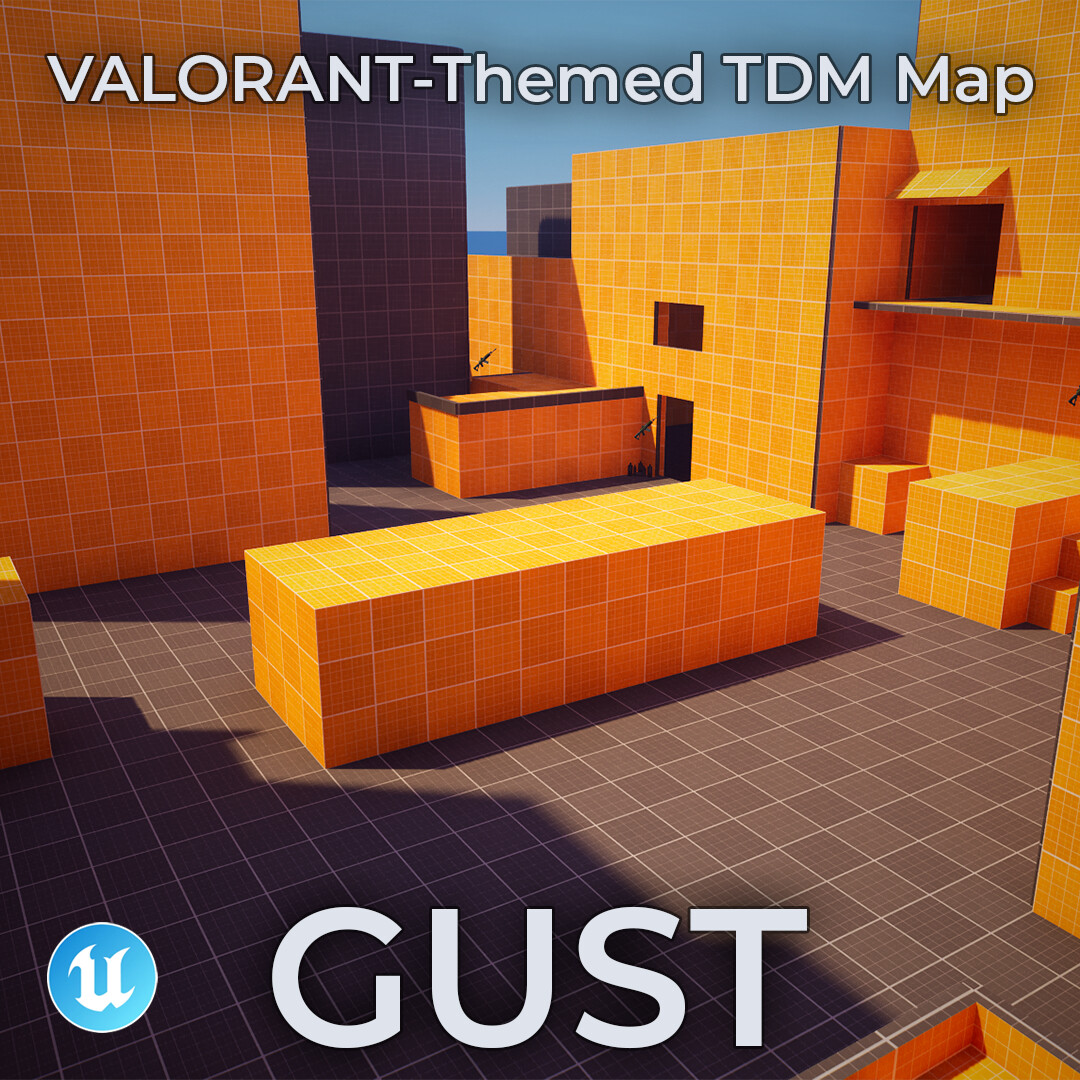 ArtStation - Project: GUST // A VALORANT-inspired TDM Map