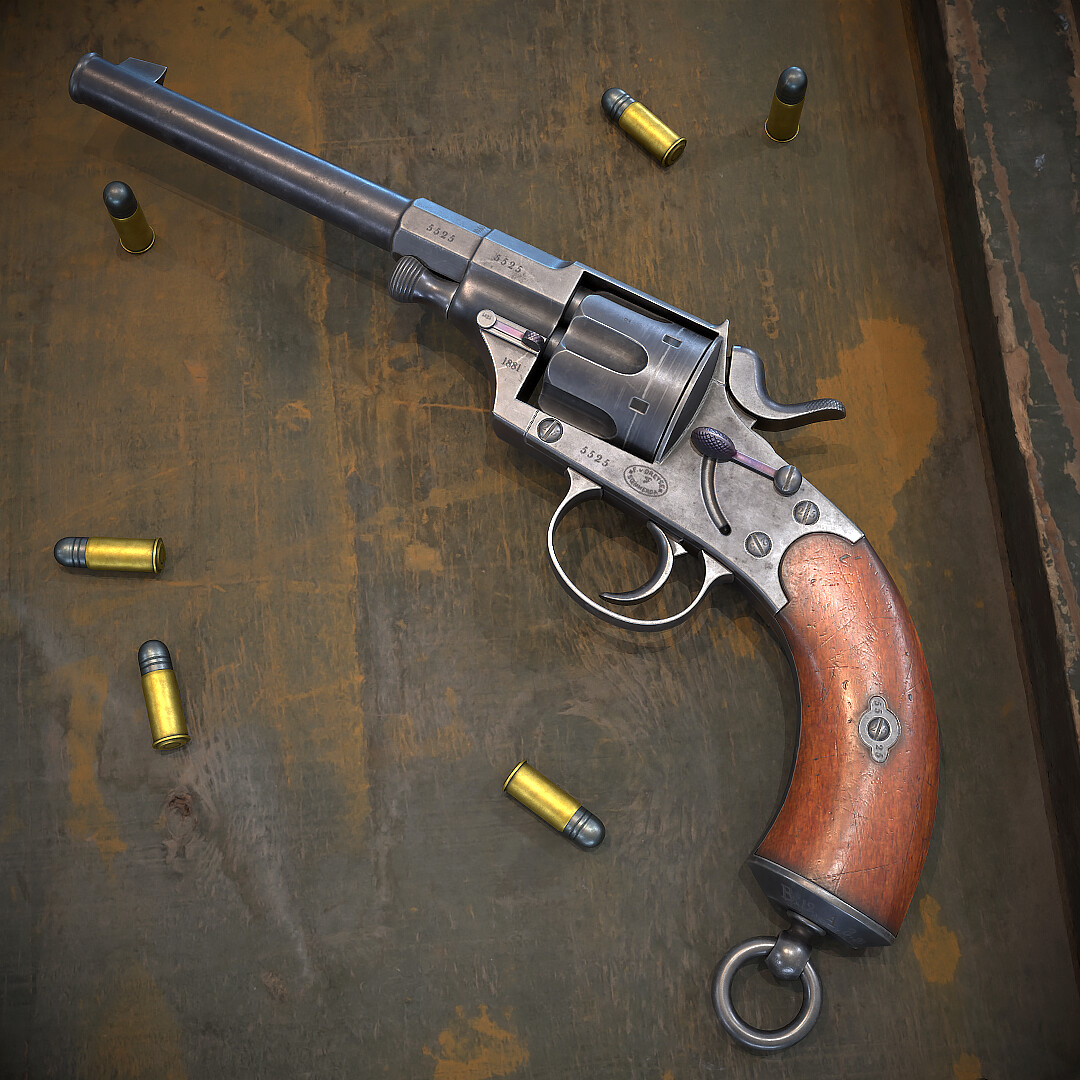 ArtStation - M1879 Reichsrevolver