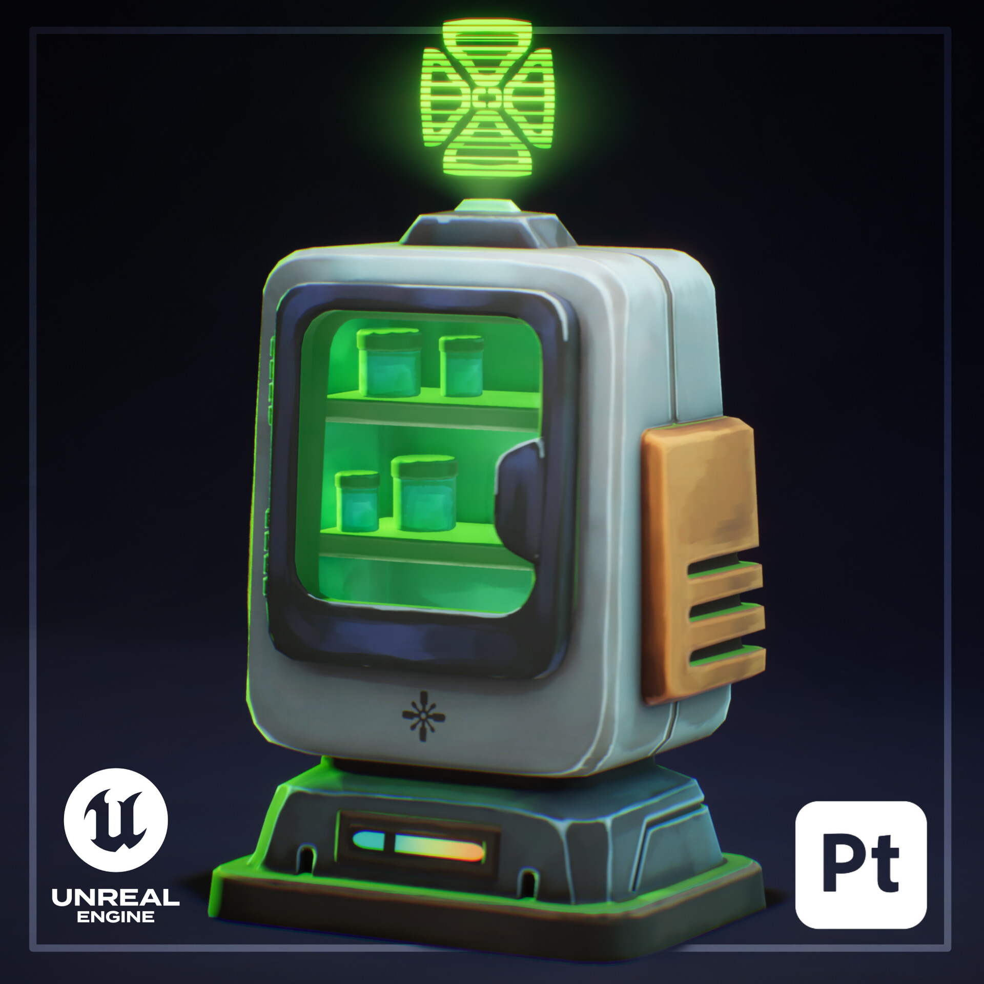 ArtStation - Sci-Fi Fridge Prop