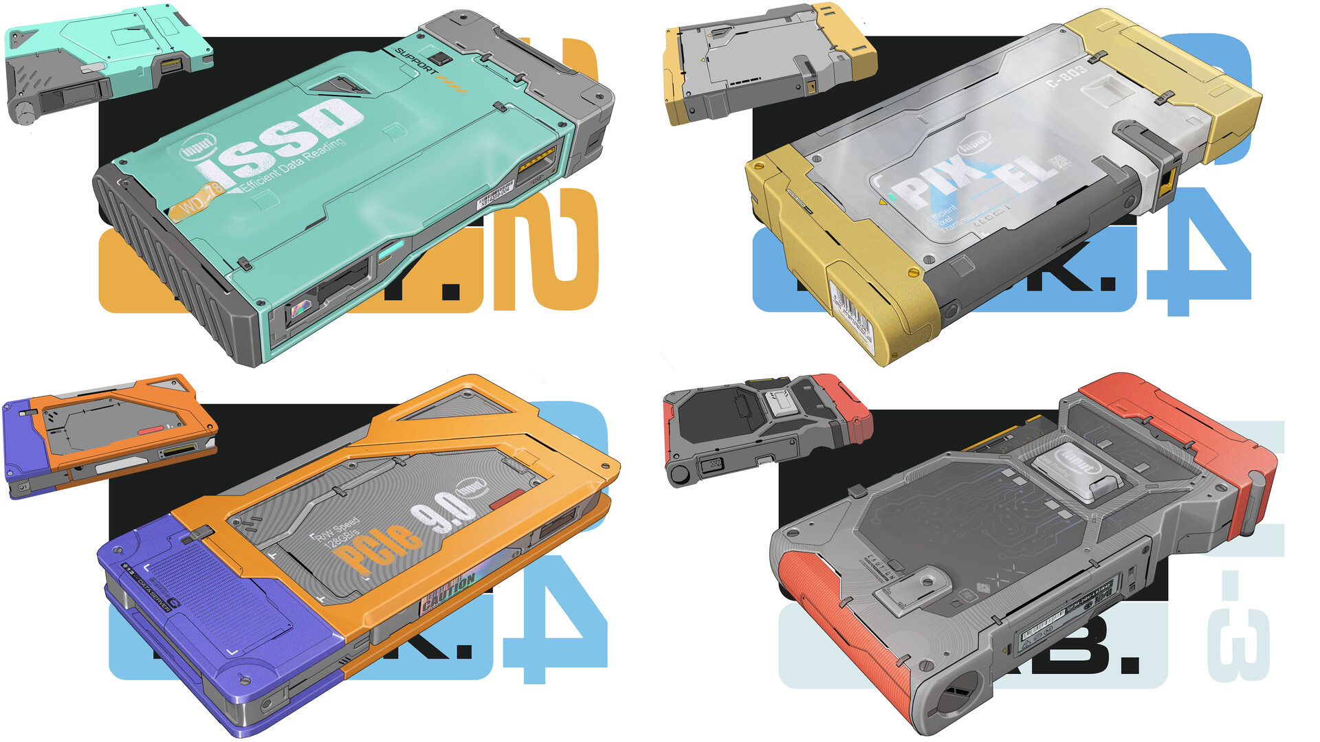 ArtStation - Some science fiction props