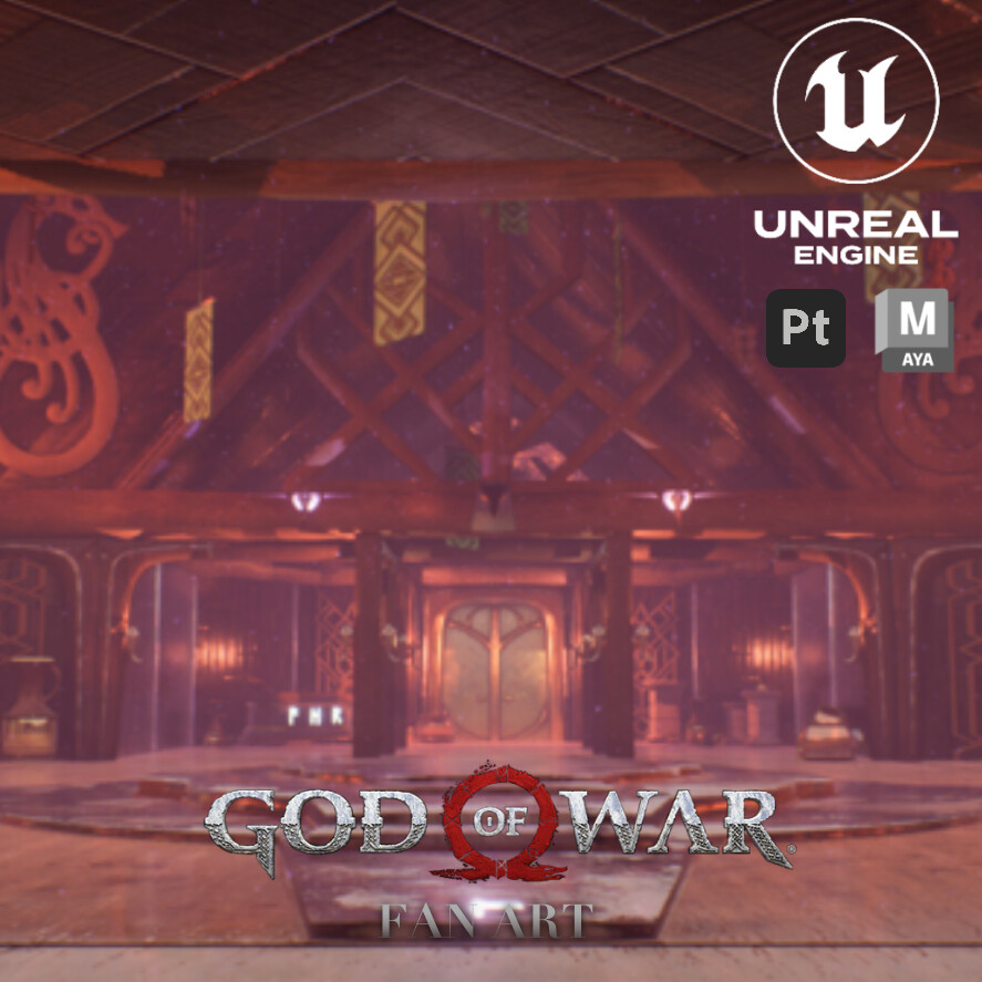 ArtStation - Norse Boss Room | 3D Environment