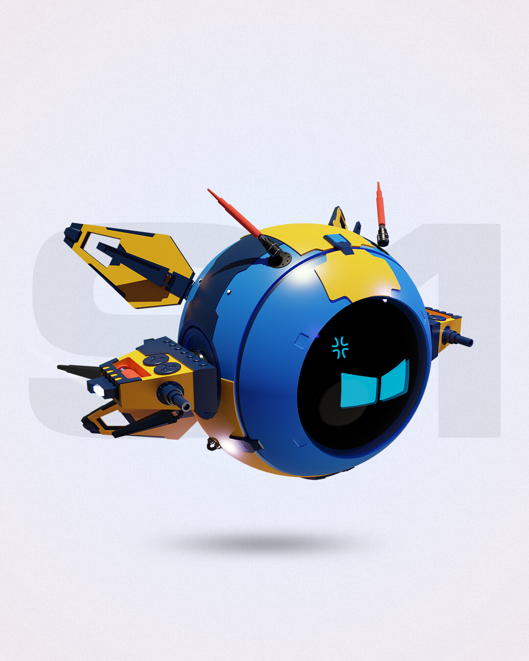ArtStation - GO91-Drone | Hard Surface 3D Model