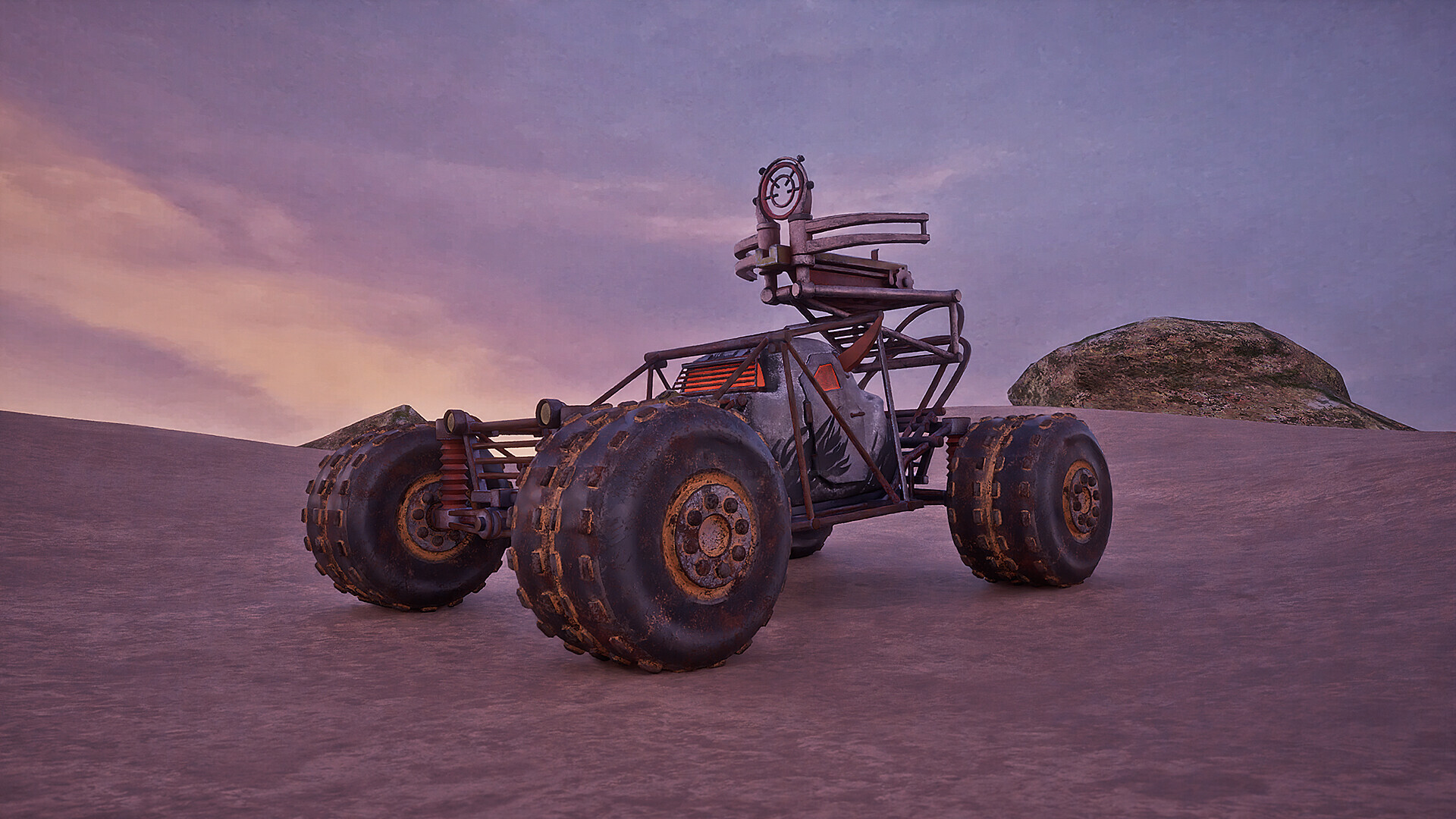ArtStation - Rust Racers 3D Car showcase - Immolator - GAME READY