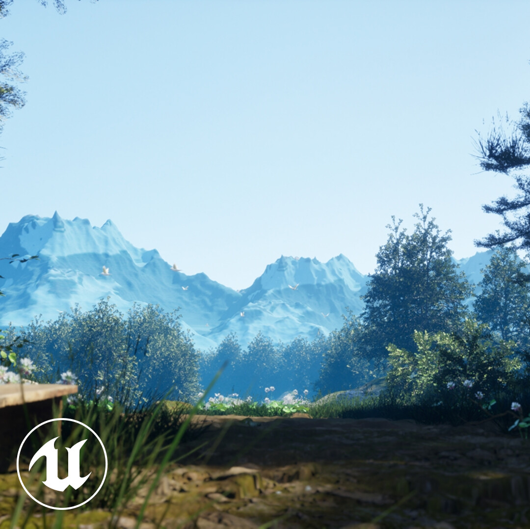 ArtStation - Peaceful Grove | Environment designed in Unreal Engine 5