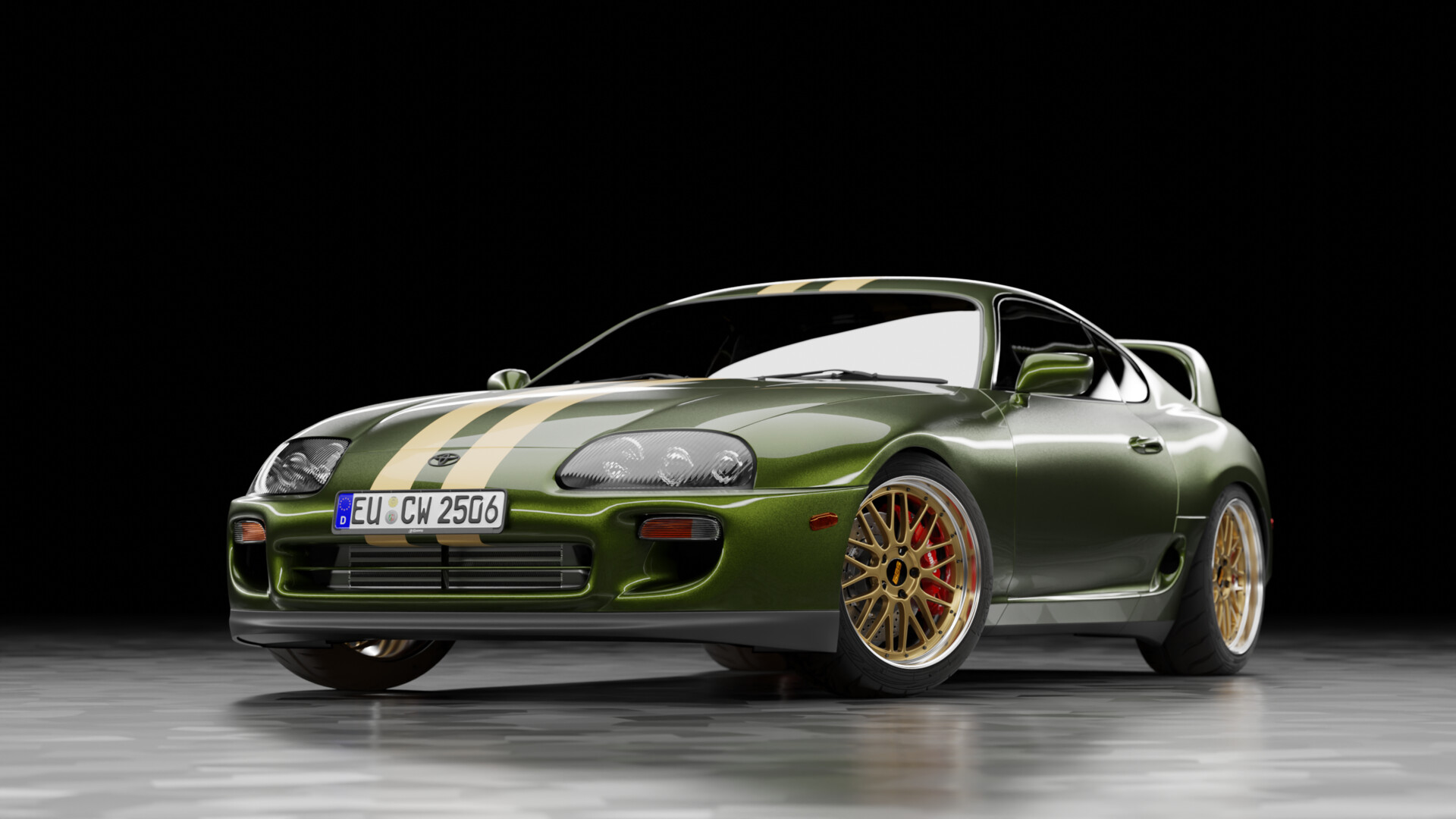 ArtStation - Toyota Supra MK4 - Modeling