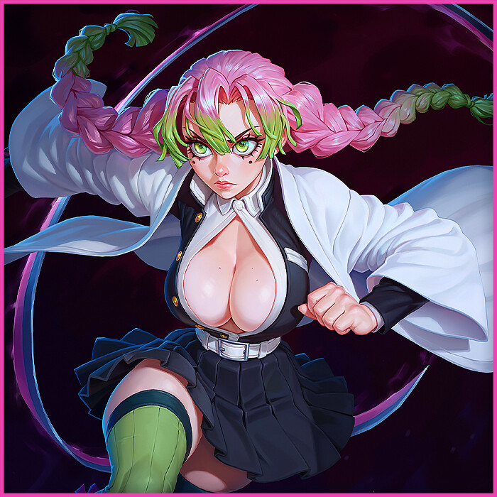 ArtStation - Kanroji Mitsuri fanart