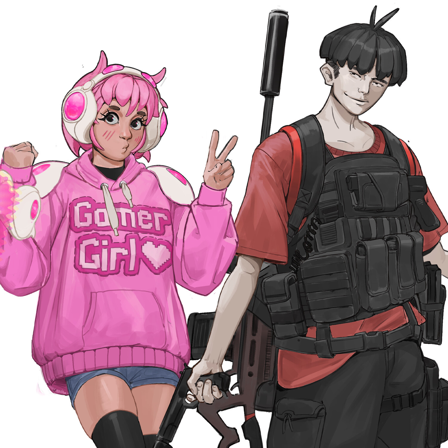 ArtStation - unannounced fps game - boyfriend and girlfriend