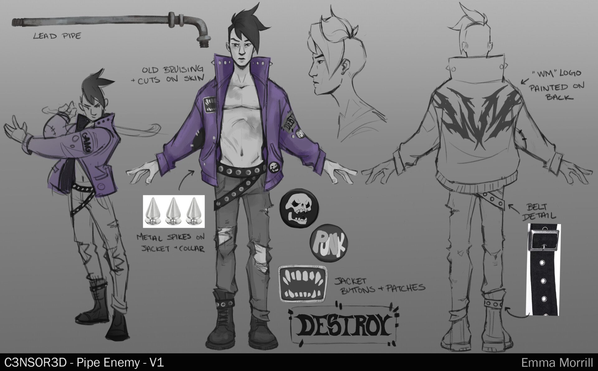 ArtStation - C3NSOR3D - Enemy Character Designs