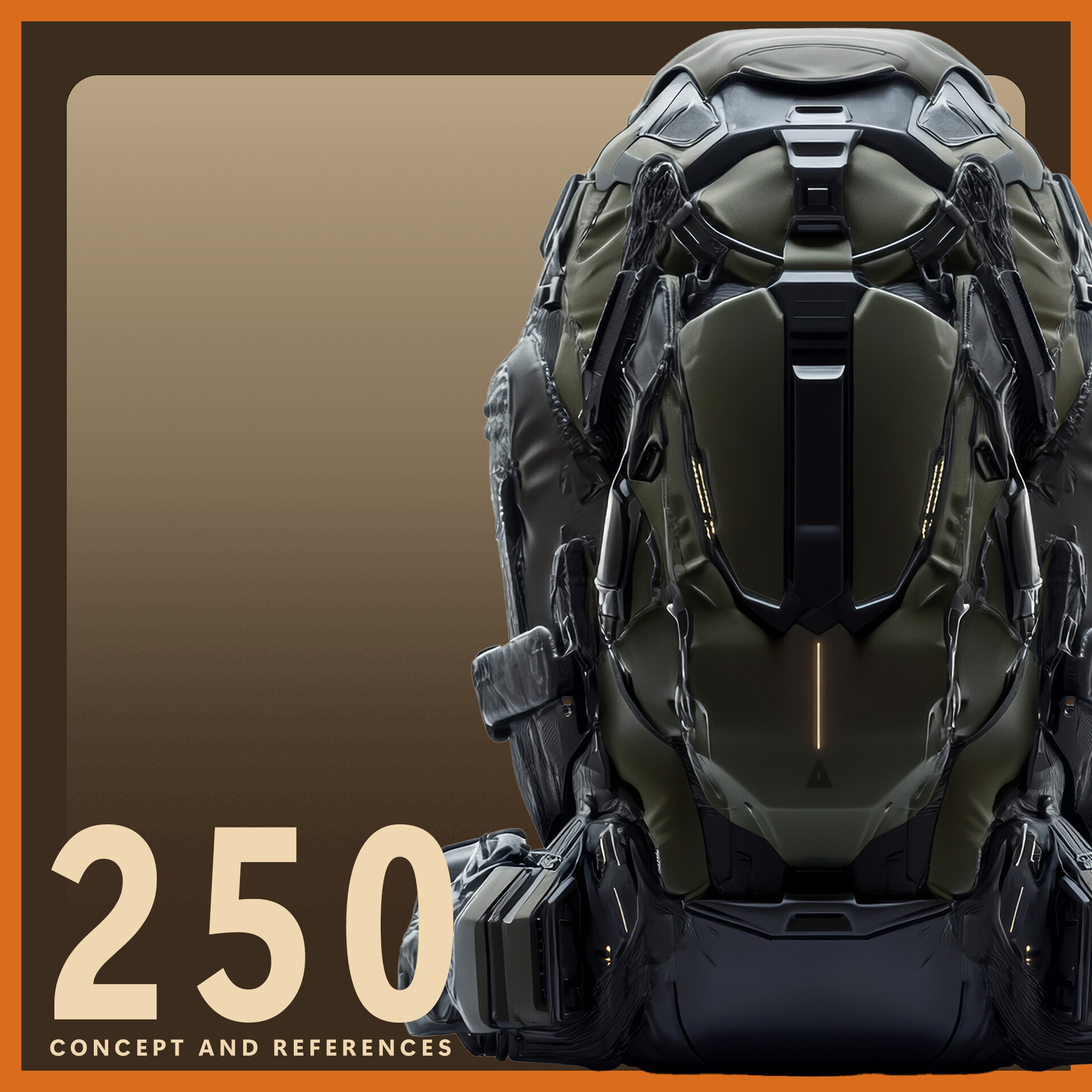 ArtStation - 250 Sci-fi Military-Style Backpack Concept and Reference