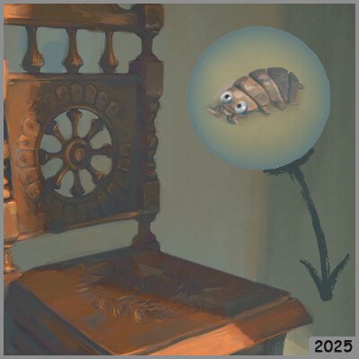 ArtStation - Old Breton chair painting with 3D base