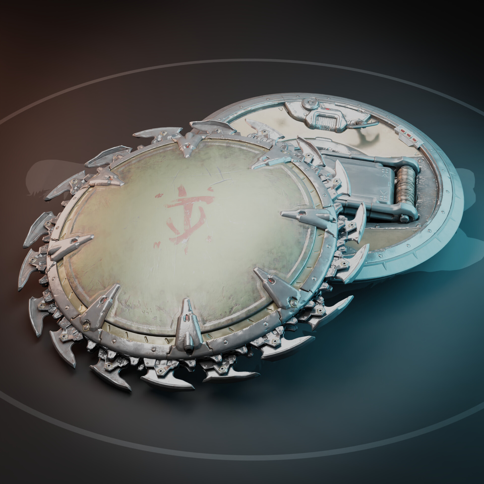 ArtStation - Doom Shield Saw Rig | Blender 4.4