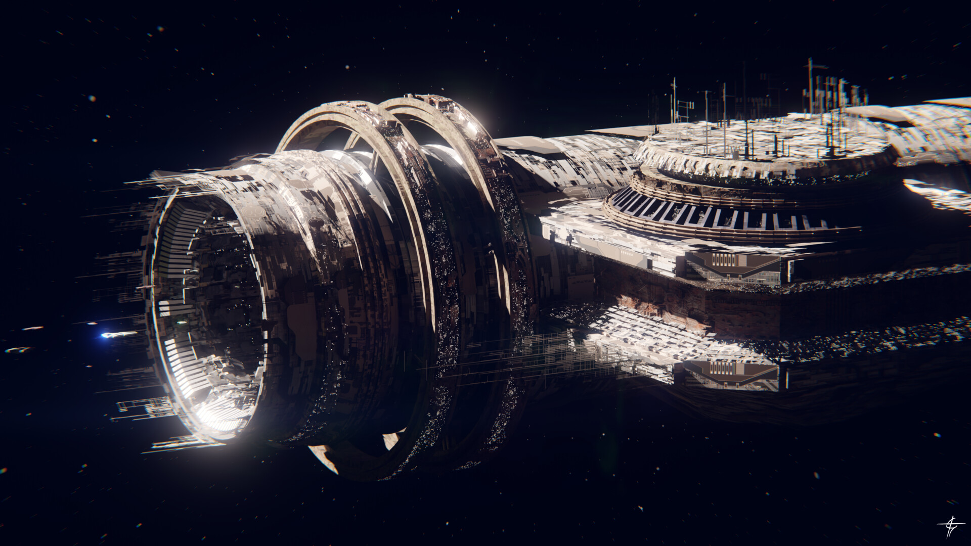 ArtStation - Konrod Deep Space Station