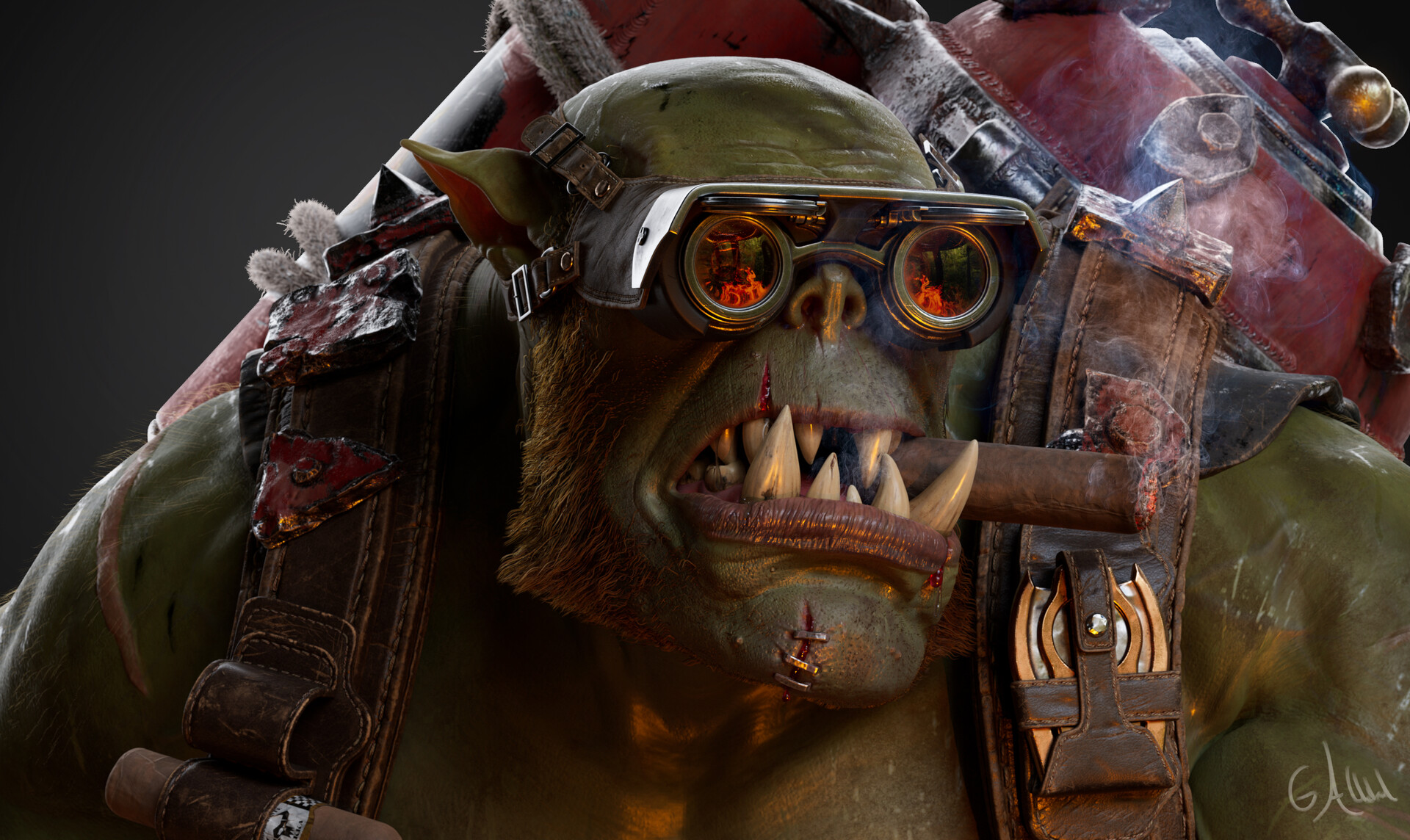 ArtStation - Burna Boy - Warhammer 40k Ork