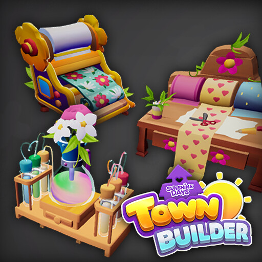 ArtStation - Machine Environment Props - Sunshine Days: Town Builder