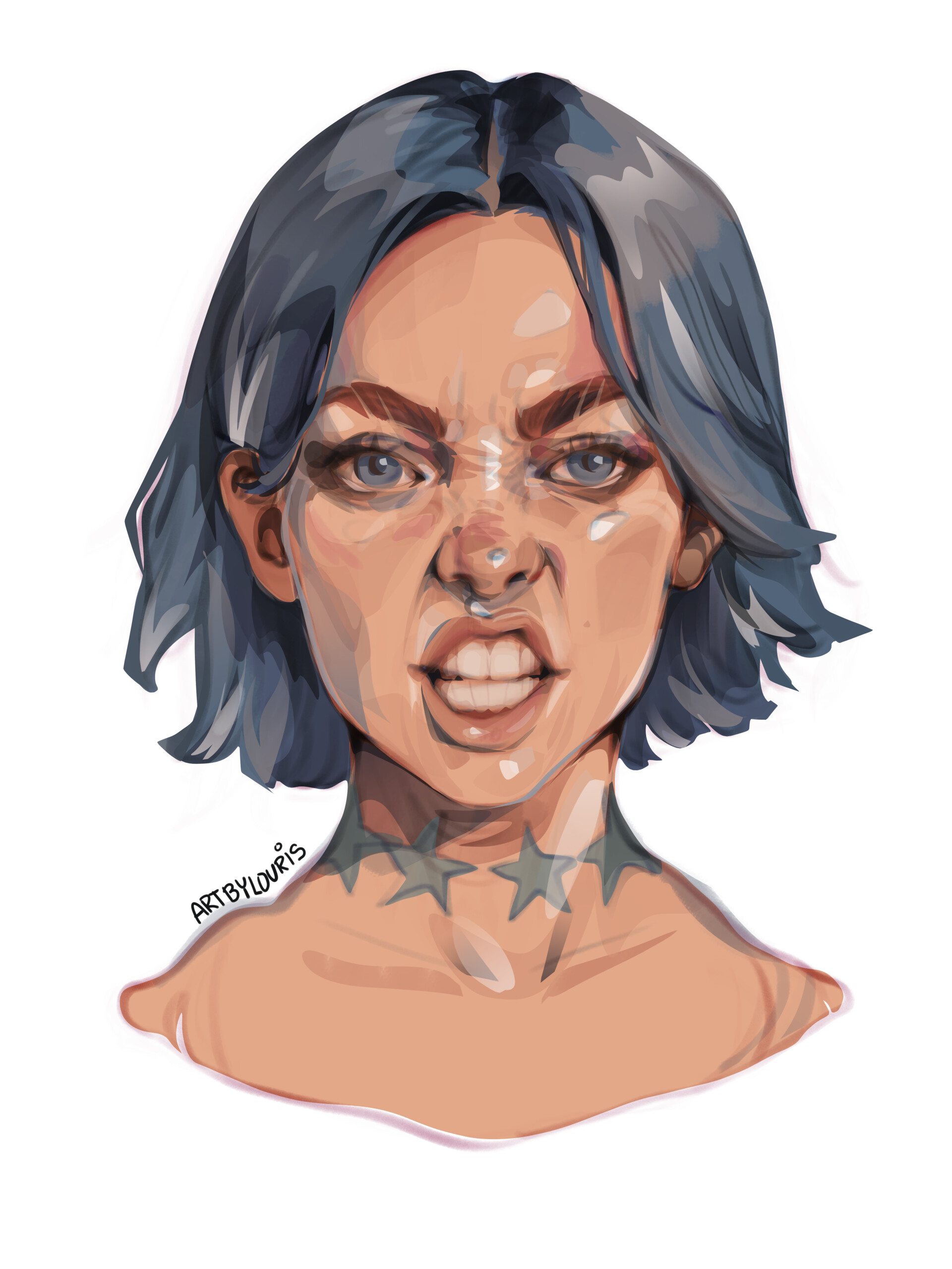 ArtStation - Facial Expression Study