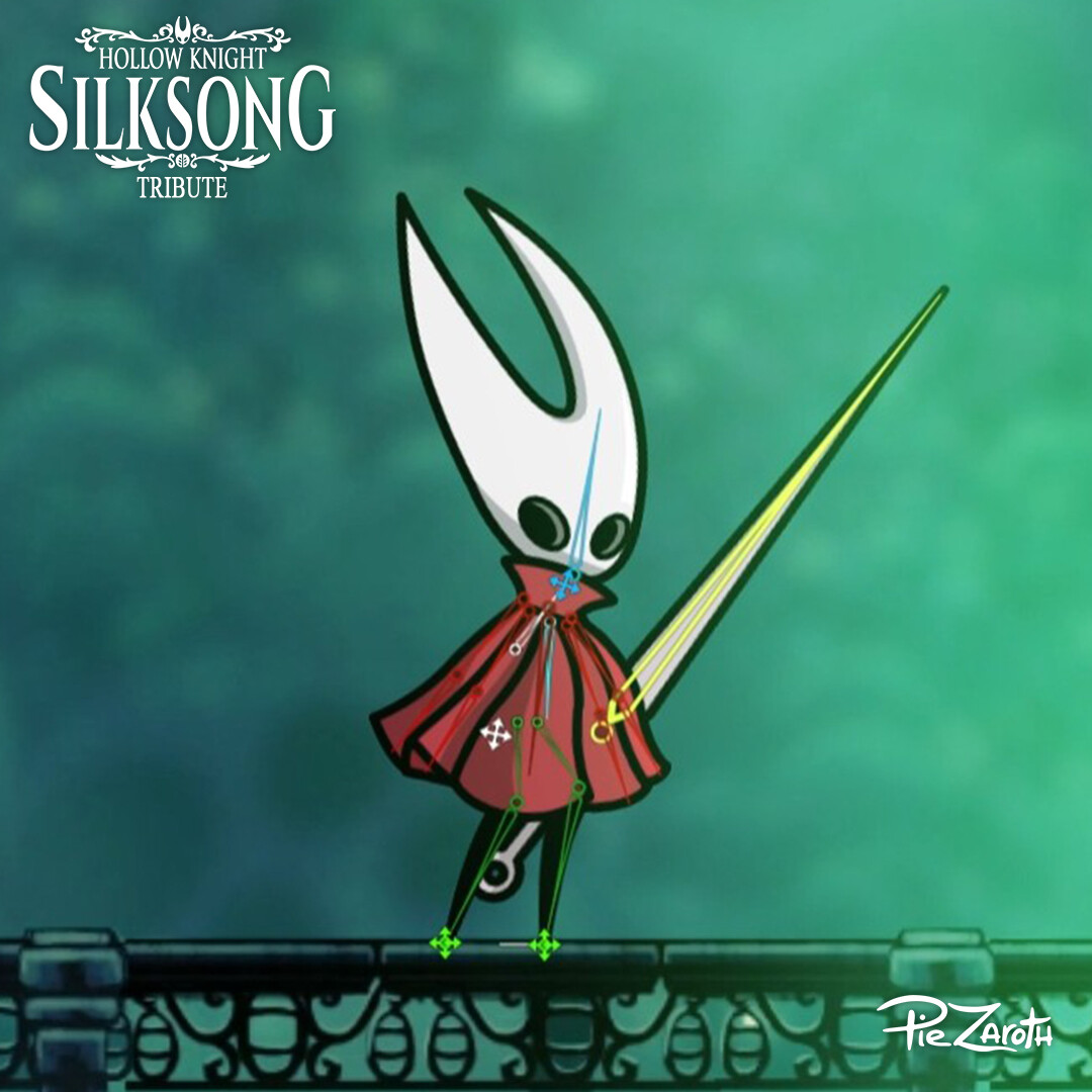 ArtStation - Hollow Knight Silksong | Hornet 2D rigged animation