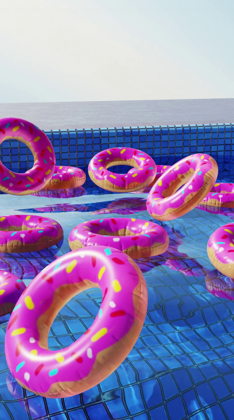 ArtStation - Pool Donuts