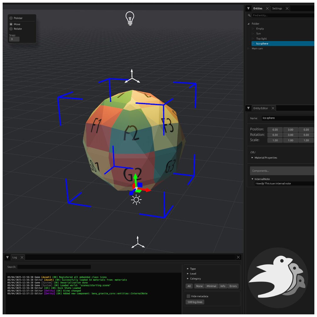 Blake Darrow - Granite - Editor for Bevy