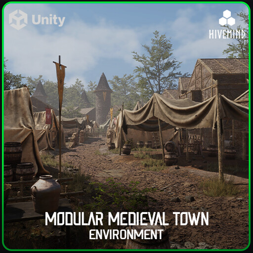 ArtStation - Modular Medieval Town / Unity Remake