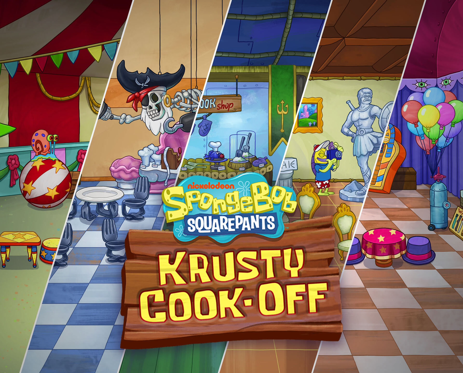 ArtStation - Spongebob squarepants; Krusty cook-off; Restaurants.