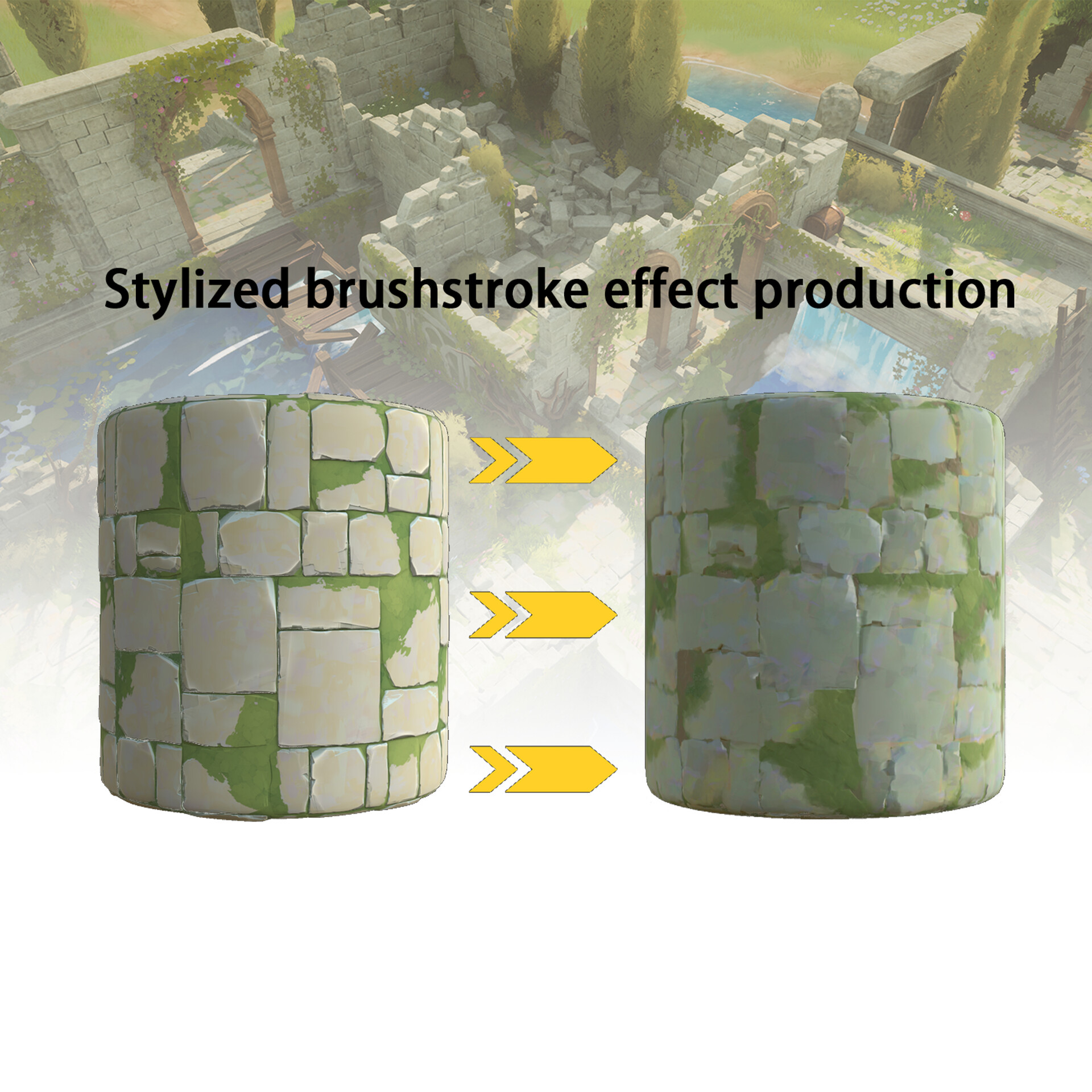 ArtStation - Stylized brushstroke effect production-风格化的笔触效果制作教程