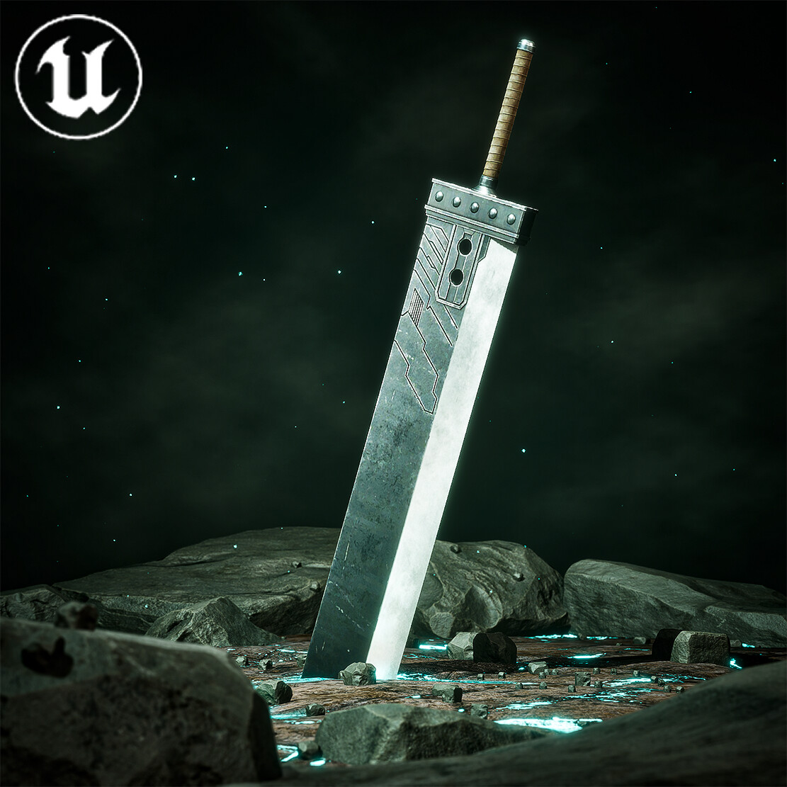 ArtStation - FF7 - Buster Sword Diorama