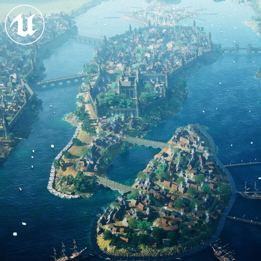 ArtStation - The Lore-Accurate Size of Leyawiin | Oblivion in UNREAL ...