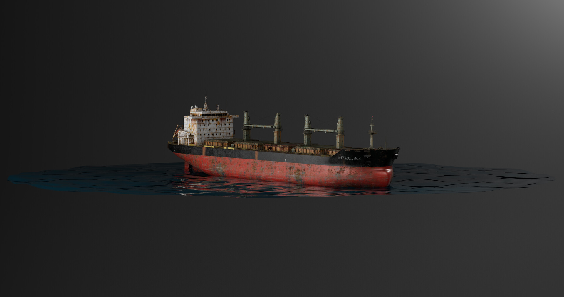 ArtStation - Abandoned Bulk Carrier Ship 3D model